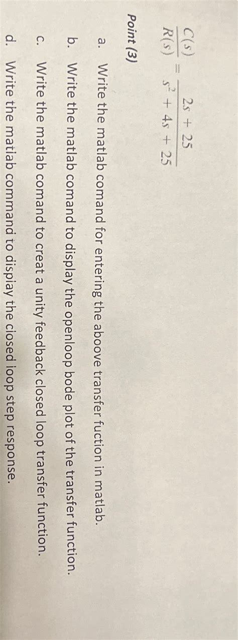 Csrs2s25s24s25point 3a ﻿write The Matlab