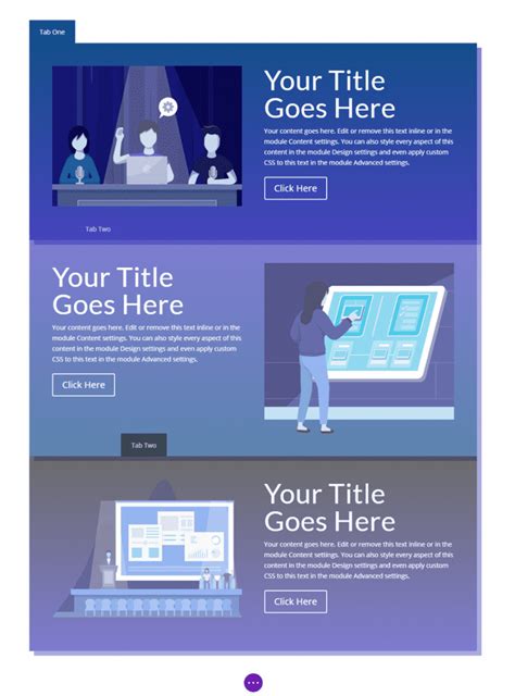 How To Convert Divi Rows Into Horizontal And Vertical Hover Tabs