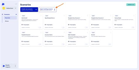 Scenarios Opendialog Docs