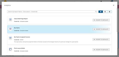 Easy Report Launch A Report From The Application Page