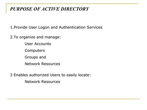 Active Directory PPT