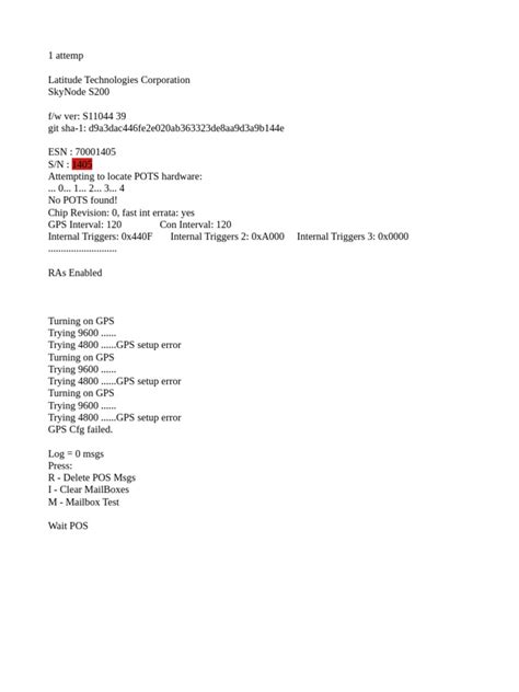 Test Of 3 Units Of S200 Gps Tracker Pdf