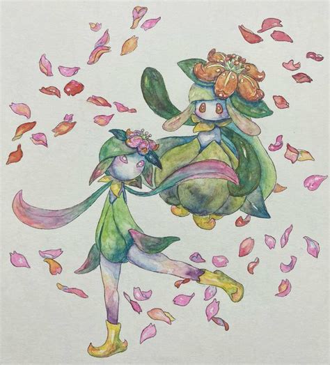 Lilligant Y Lilligant Hisui Dibujos Dibujos Kawaii Arte Pokemon