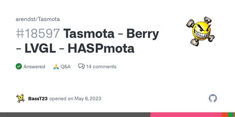 tasmota berry lvgl haspmota · arendst tasmota · discussion 18597
