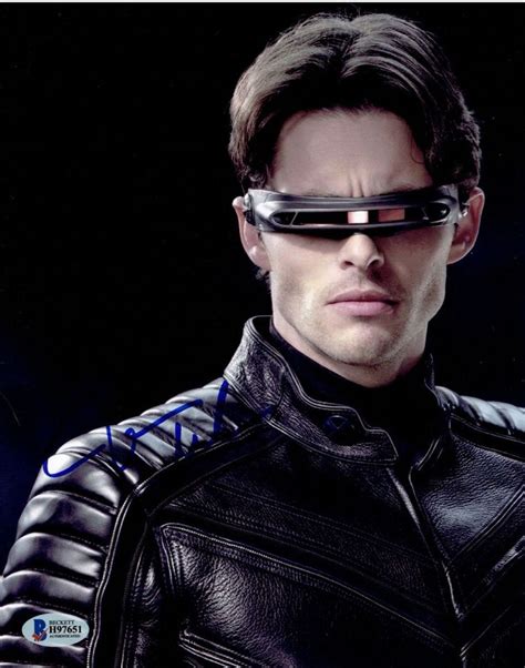 James Marsden Signed X Men 8x10 Photo Beckett Coa Etsy Canada Cyclops X Men X Men Leather Men