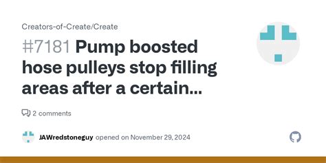 Pump Boosted Hose Pulleys Stop Filling Areas After A Certain Point