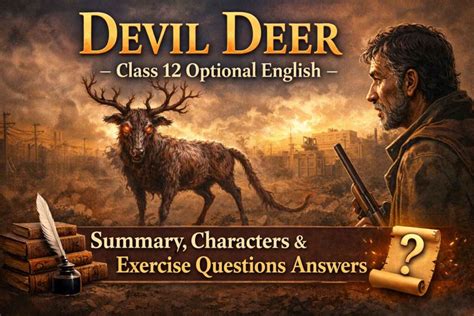Devil Deer Class 12 Optional English Summary Characters And Exercise Questions Answers Your