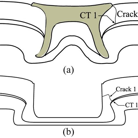 A Micrograph Of The Symmetry Cross Section Of A Failed Clinch Joint At