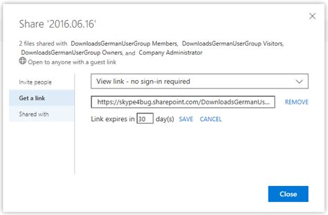 Set Expiration For Sharepoint Online Anonymous Links In Office 365