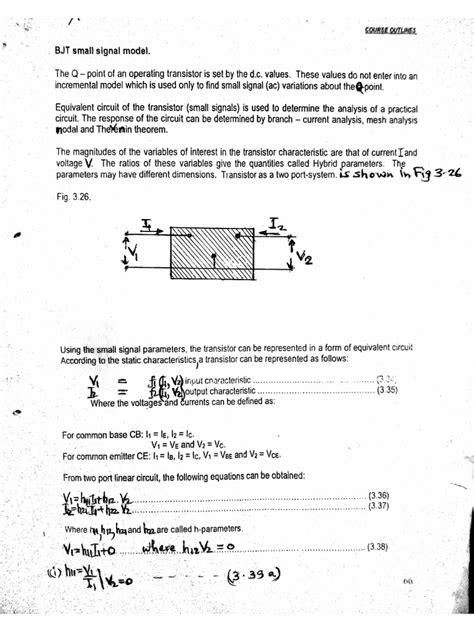 Bjt Small Signal Model Pdf
