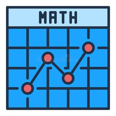 Mathematics Graph Vector Concept Modern Icon Or Symbol Stock