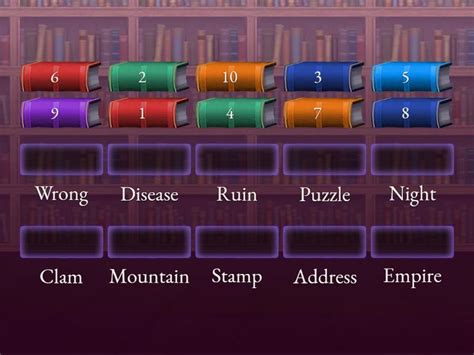 Exercise 21 Match Up