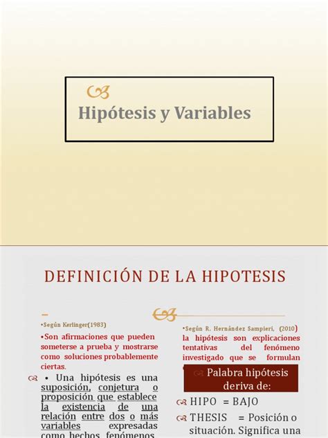 1 4 Hipotesis Y Variables Pdf