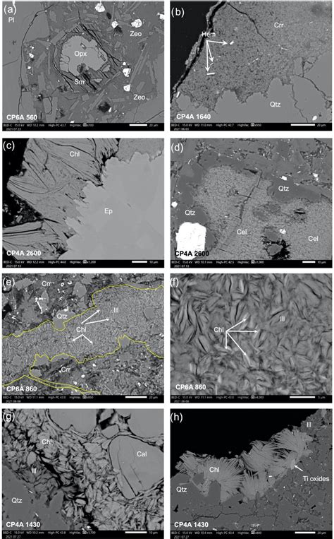Mineral Associations Representative Of Pervasive Alteration A D And