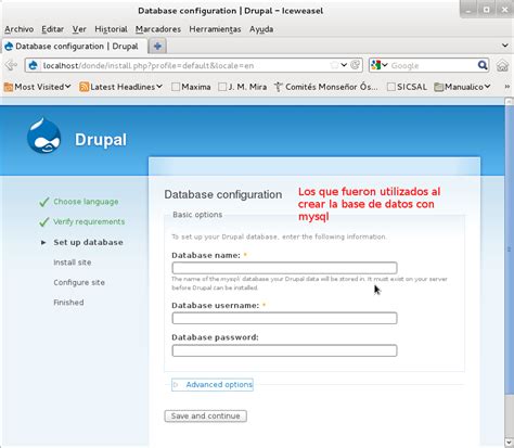 Instalar Drupal