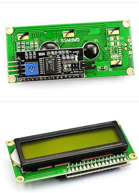 Bảng Chuyển đổi Lcd1602 Chứa Màn Hình Lcd Màu Vàng Xanh Iic I2c Giao Diện Và đi Kèm Với Thư Viện