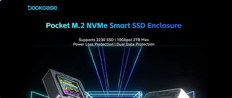 Dockcase Pocket Smart M Nvme Ssd Enclosure Glossy Silver