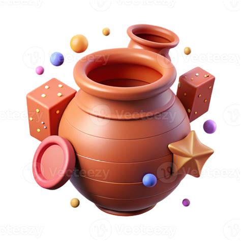 Vibrant Classic Brick Red Clay Pottery Texture Cutout With Rustic Charm