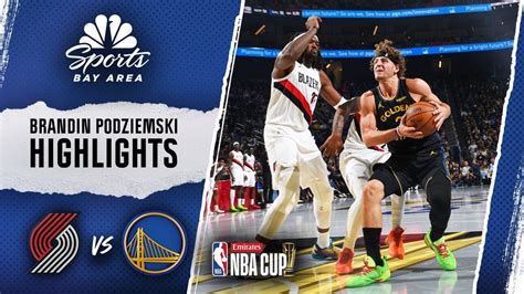 Brandin Podziemski Highlights Watch Warriors Star Score 20 Points Vs