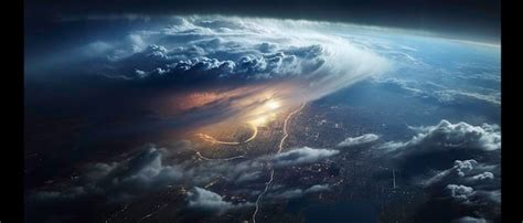 Premium Ai Image Weather Phenomenon Of A Storm On Planet Earth