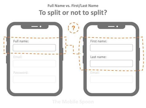 Optimizing Mobile UI Splitting Full Name Into First And Last Name