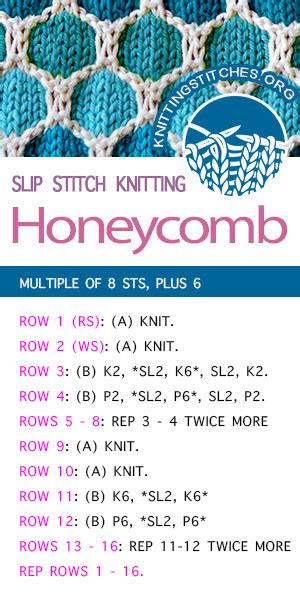 Honeycomb Knitting Stitches