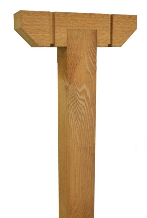 Decorative Cedar Wood T Post 4x4 Wilray Designs