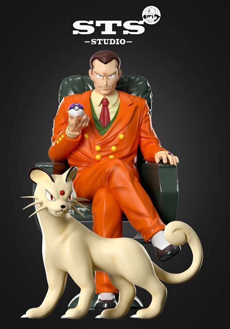 Scale Jessie James Giovanni Pokemon Resin Statue Sts Studio Figuretopia