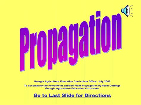 PPT Propagation PowerPoint Presentation Free Download ID 2891258