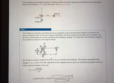 Solved Three Charges Are Arranged As Shown In The Figure