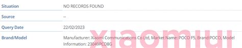 New POCO F Smartphone POCO F Spotted On IMEI Database Xiaomiui Net