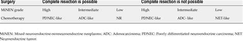 summary of the therapy protocols applied to localized mixed