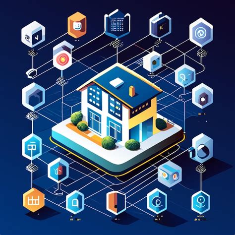 Premium Vector The Concept Of The Internet Of Things With Smart Home Featuring Various