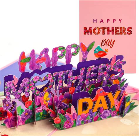 Ccinee 3d Pop Up Mothers Day Card Happy Mothers Day Flowers Greeting