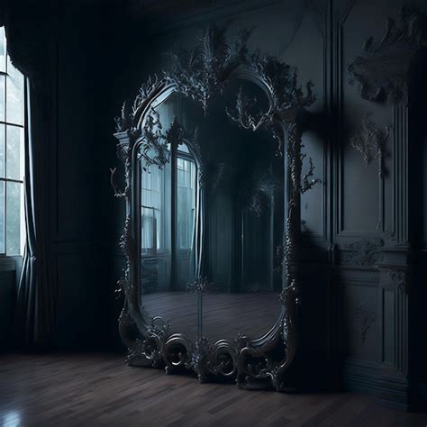 Premium Ai Image A Haunted Mirror Generative Ai