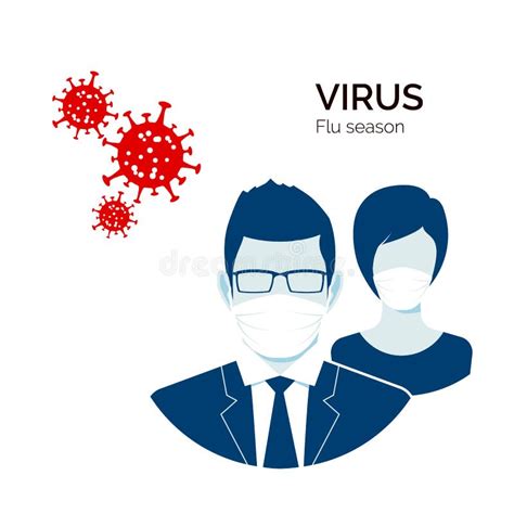 Infección Por Gripe O Brote De Virus Protección Contra Enfermedades Y