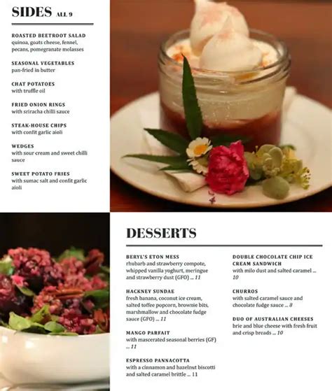 Menu At The Hackney Hotel And Function Centre Restaurant Hackney 95