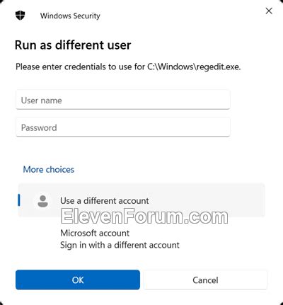 Add Or Remove Run As Different User Context Menu In Explorer In Windows Windows Forum