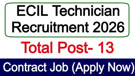 Ecil Technician Recruitment 2026 Iti Sarkari Job