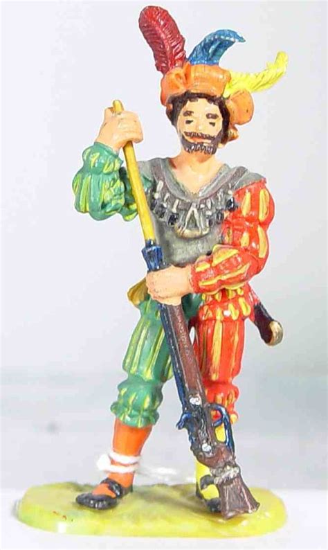 Elastolin Landsknechts Loading Arquebus Germantoys De