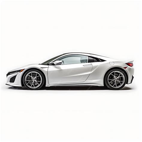 Premium Ai Image Car Isolated On White Background Acura Nsx White Car
