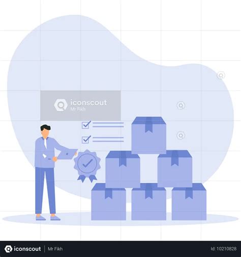 Product Quality Control And Product Guarantee Illustration Free