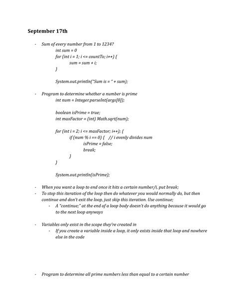 Class 8 Notes Java Program To Determine Primes Dr Mcburney And Dr