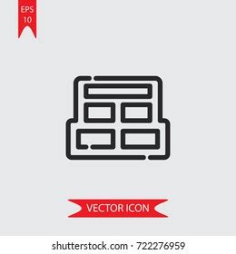 Row Vector Icon Illustration Symbol Stock Vector Royalty Free Shutterstock