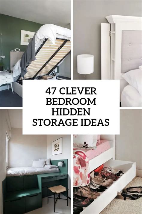 47 Clever Bedroom Hidden Storage Ideas Digsdigs