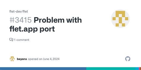 Problem With Flet App Port Issue 3415 Flet Dev Flet GitHub