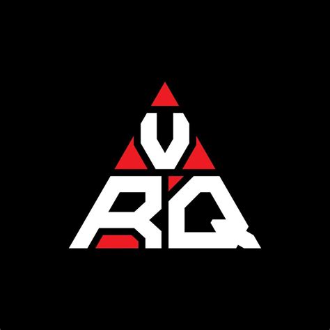Vrq Triangle Letter Logo Design With Triangle Shape Vrq Triangle Logo