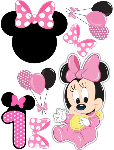 Mini Mouse Topper Printable Latest Minnie Minnie Mouse Cupcake