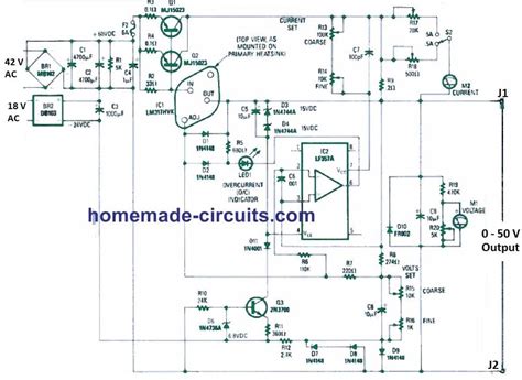 laboratory power supply circuit homemade circuit projects