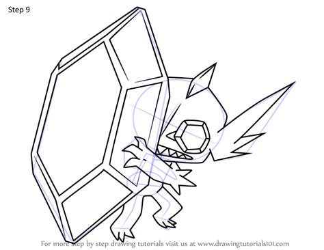 How To Draw Mega Sableye From Pokemon Pokemon Step By Step